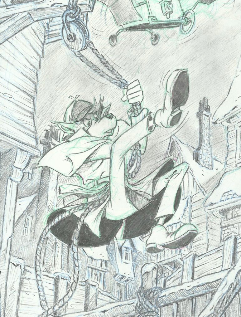 Bernat Serrat - 1 Original drawing - Sherlock Holmes - Freefall - Catawiki