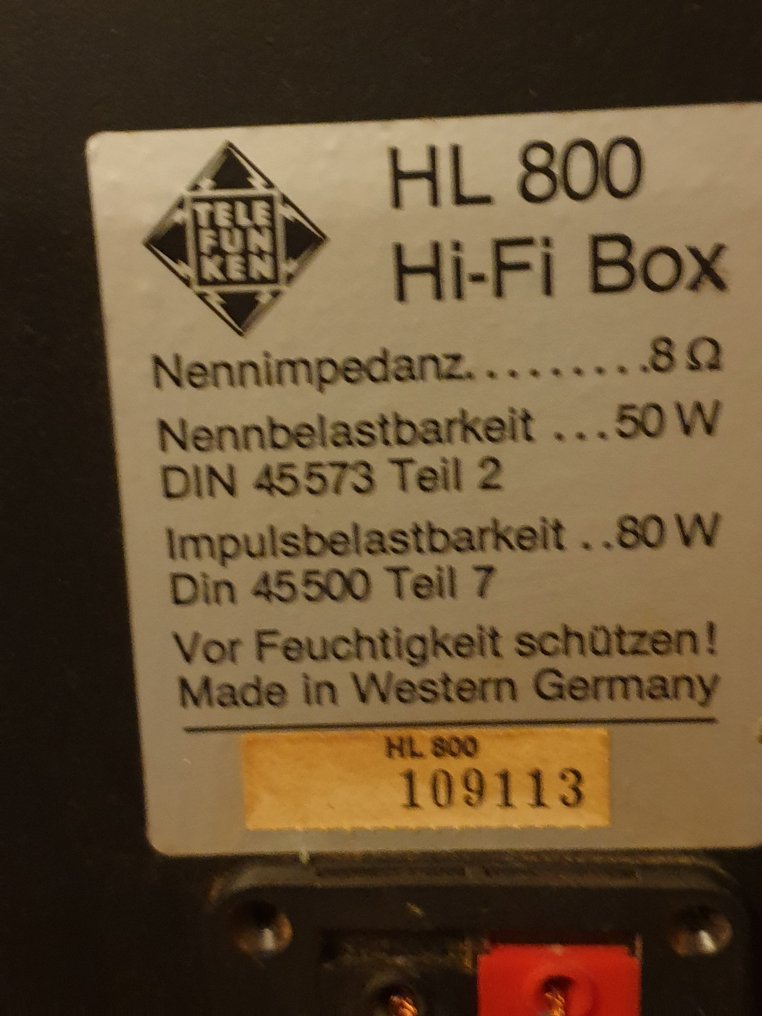 Telefunken - HL 800 Hi-Fi Box HiFi-Anlage - Catawiki