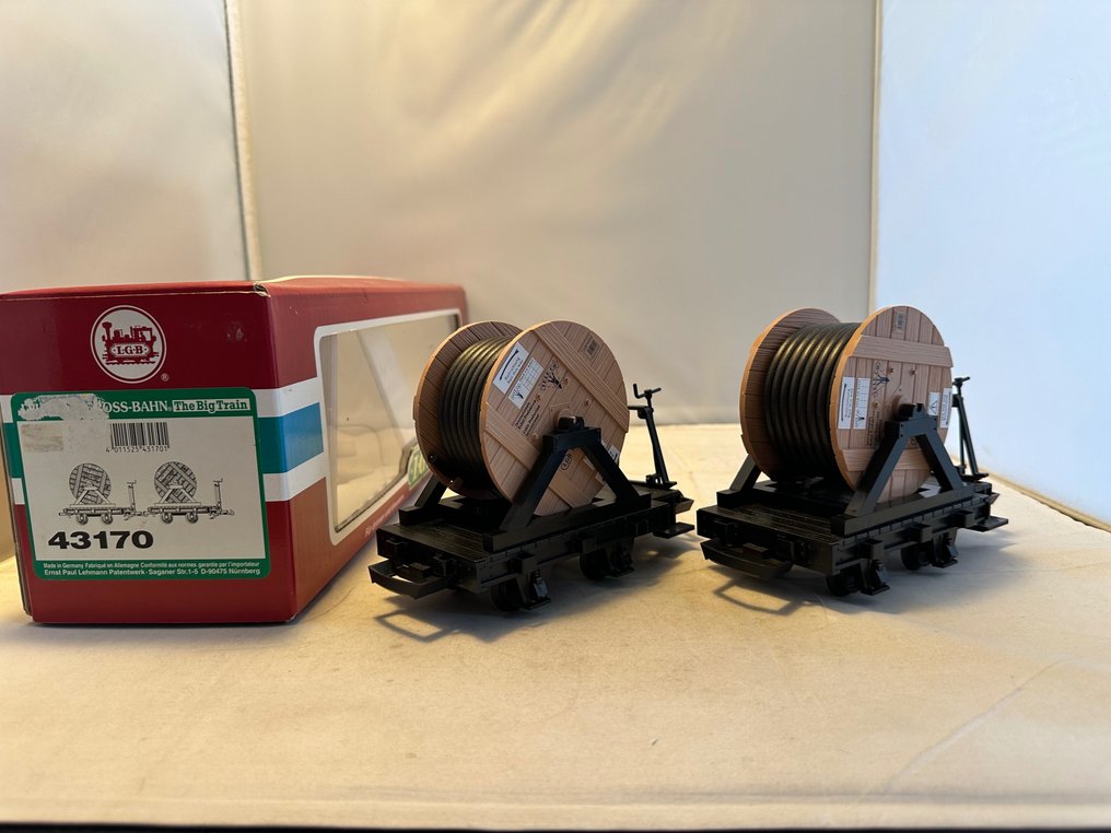 LGB G - 43170 - Modeltrein goederenwagonset (1) - set van 2 twee-assige ...