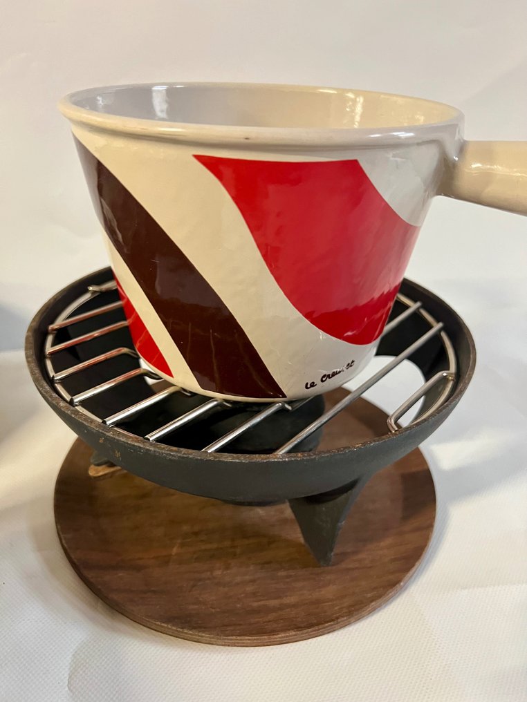 Le Creuset - Cooker (3) - Le creuset, Design "1975" - Fondue set - Iron ...