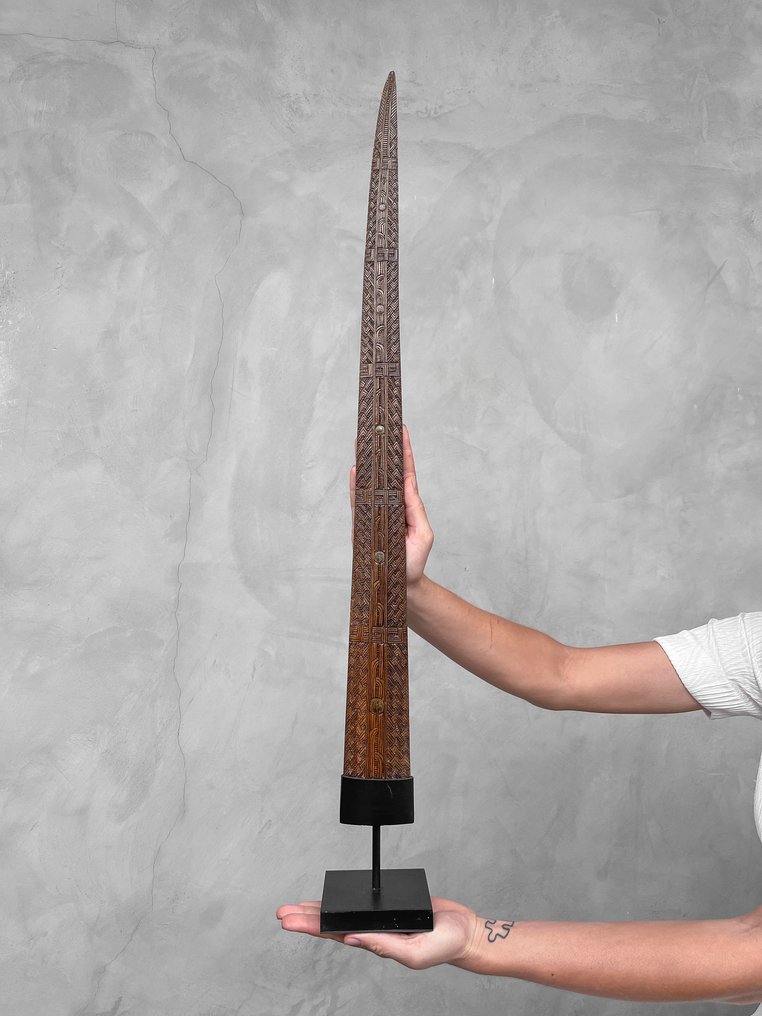 NO RESERVE PRICE - Fine and beautifully hand carved large swordfish ...