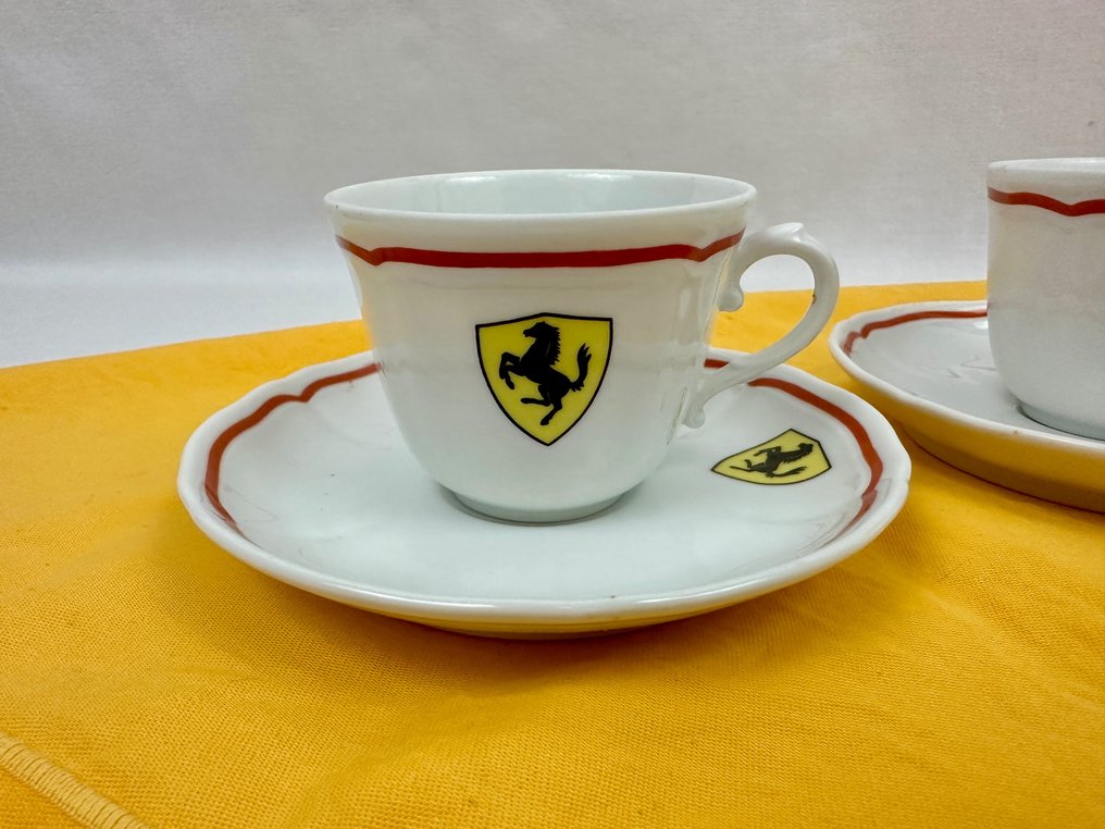 Automobilia - Ferrari - Restaurant Cavallino Ceramics Set Espresso Cup ...
