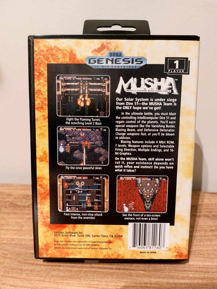 Sega Genesis - MUSHA - Video game (1) - In original box - Catawiki