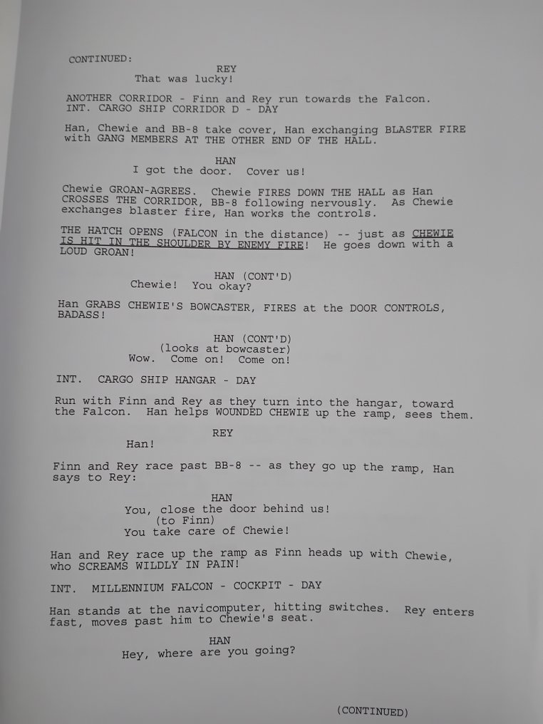 Script - George Lucas - Star Wars - The Force Awakens - Full Screen ...