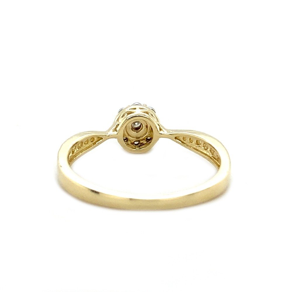 14 kt. Gold - Ring - 0.10 ct Diamond - Catawiki
