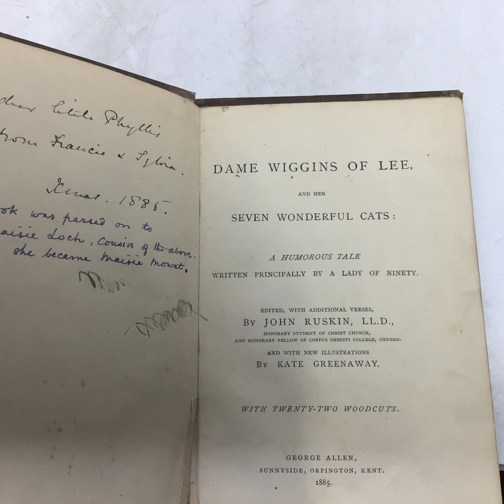 John Ruskin / Kate Greenaway (ill) - Dame Wiggins of Lee - Catawiki