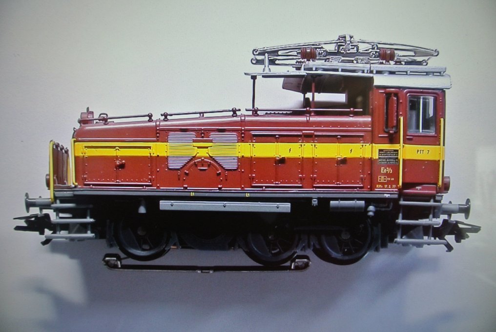 Märklin H0 - 36353 - Elektrische locomotief - Ee 3/3 "Halbschuh" Zwitserse Post PTT nr. 7 - SBB ...