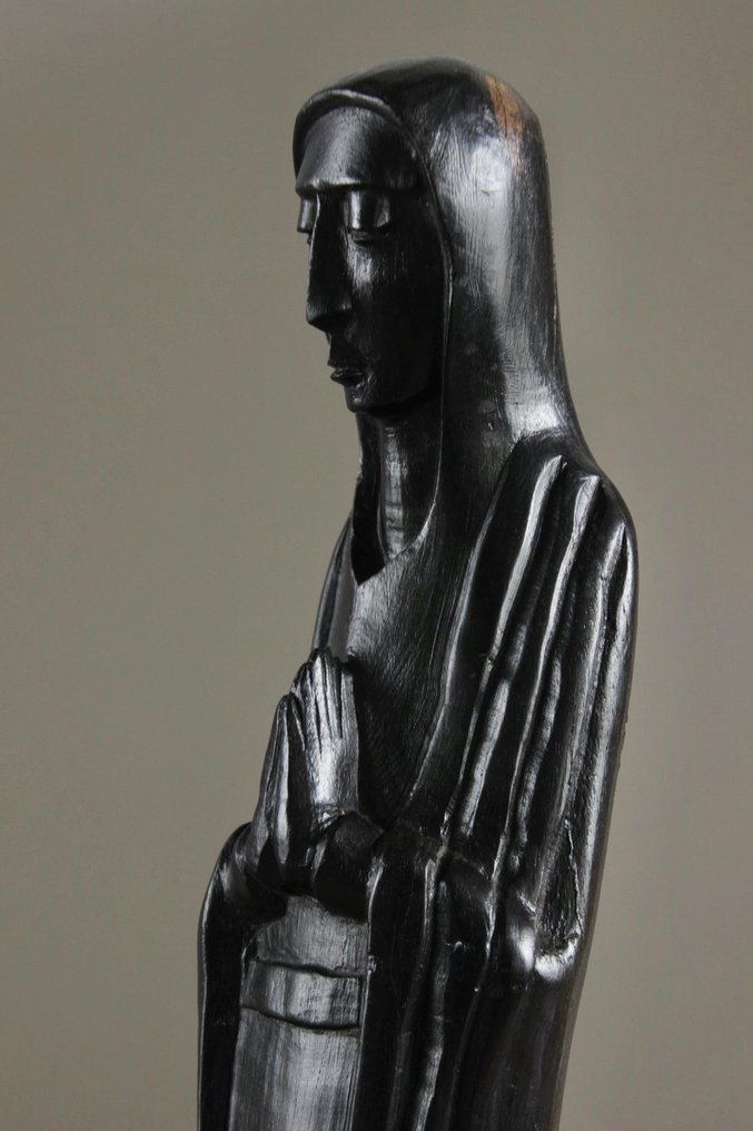 Betende Maria – Belgisch-Kongo – 32 cm - Art Deco - Holz - Catawiki