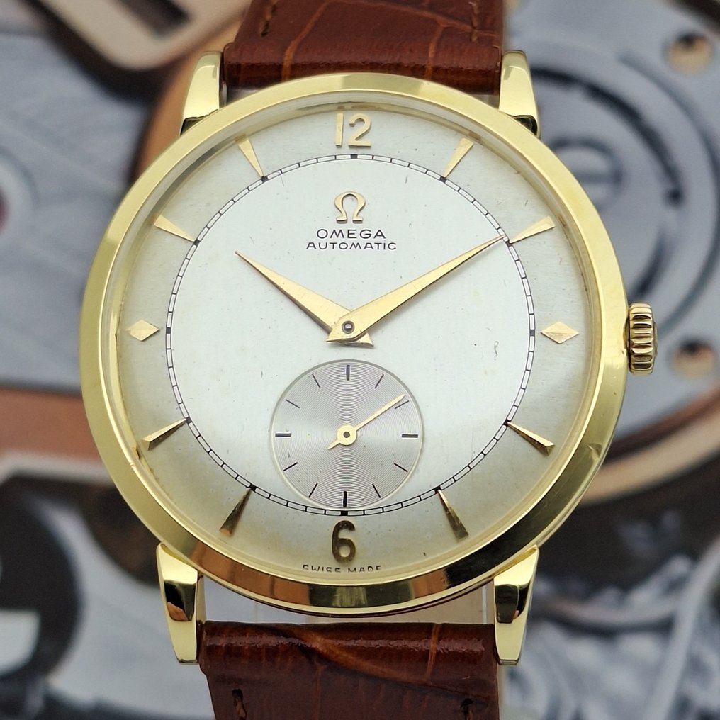 Omega - "Bumper" JUMBO Automatic - Cal. Omega 342 - Gold 18K - "NO ...