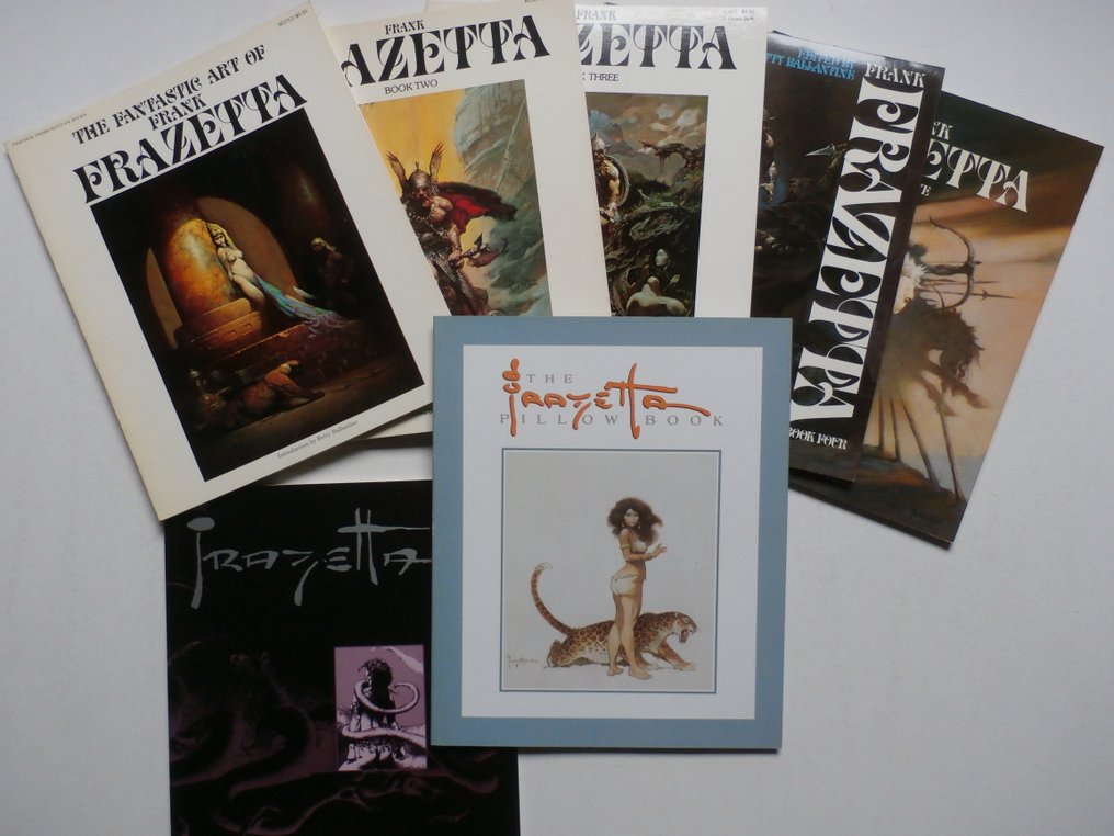 Frazetta - 7 Books - Book 1 to 5 + Illustrations Arcanum + The Frazetta ...