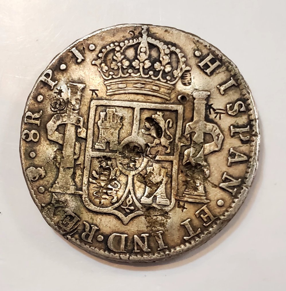 Mexico. 8 Reales 1808 CarolusIIII, with oriental chopmarks - Catawiki