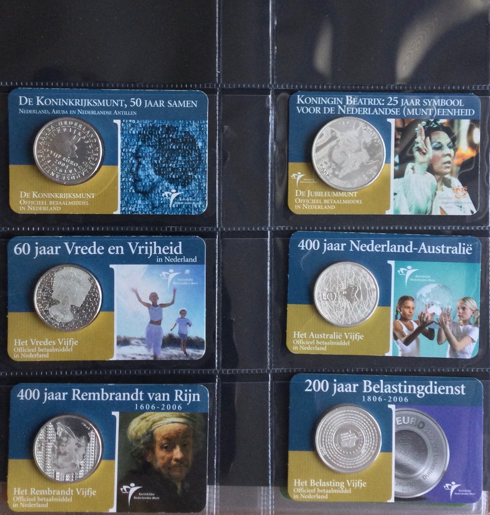 Netherlands. Coin Card 2004/2018 (43 coincards) - Catawiki