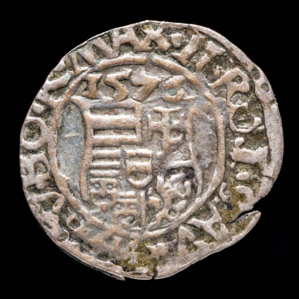 Hungría. Maximlian I (1564-1576). Denaro 1576 - Catawiki