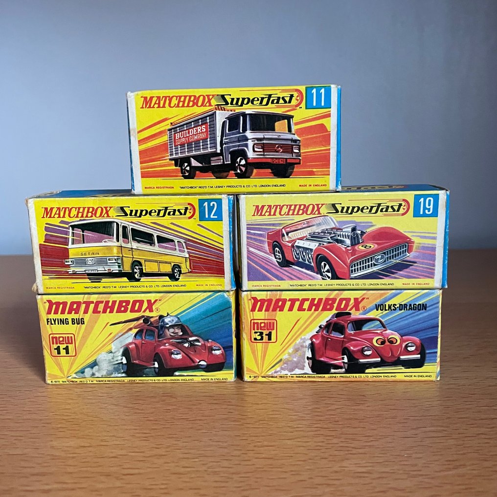 Matchbox 1:64 - 5 - Model sportwagen - 5x Models Superfast - Catawiki