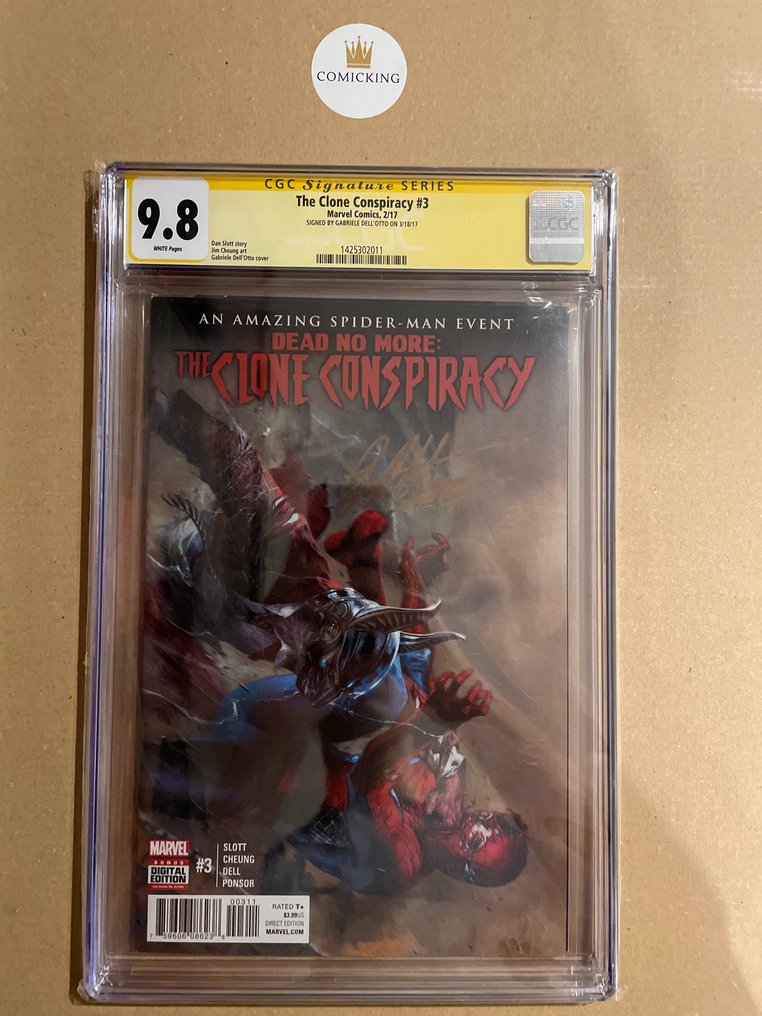 The Clone Conspiracy 3 - Signed by Gabriele Dell'Otto - 1 Graded comic - CGC 9,8 - Catawiki