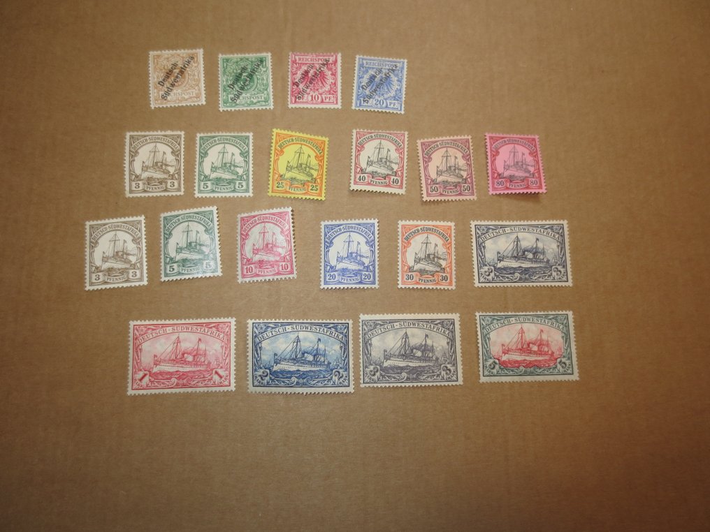 German South West Africa 1897/1915 - Collection German Colonies DSW ... German South West Africa 1897/1915 - Collection German Colonies DSW ...