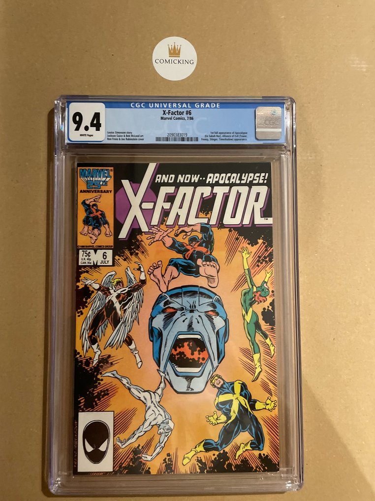 X-Factor 6 - 1st full appearance of Apocalypse - 1 Graded comic - CGC 9 ...