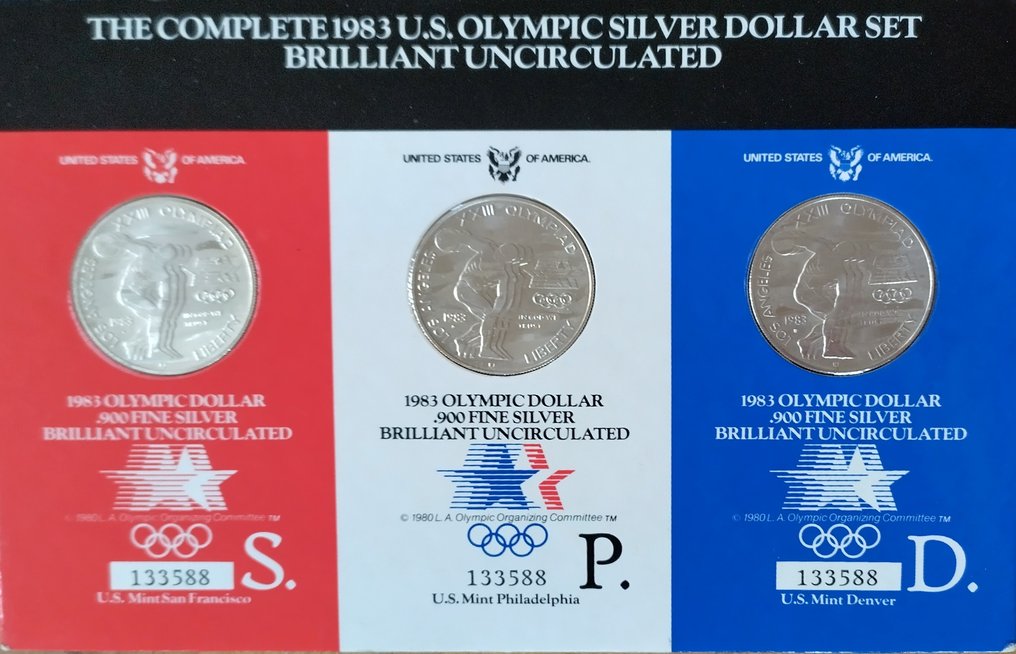 United States. 1 Dollar 1983 Olympische Spiele Los Angeles 1984 - Catawiki