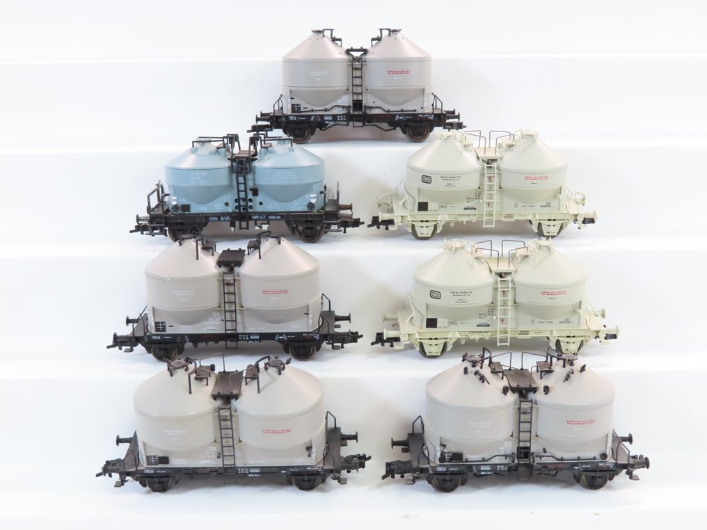 Roco H0 - o.a. 46471/46469/46010 - Modellbahn-Güterwagen (7) - 7x 2 ...