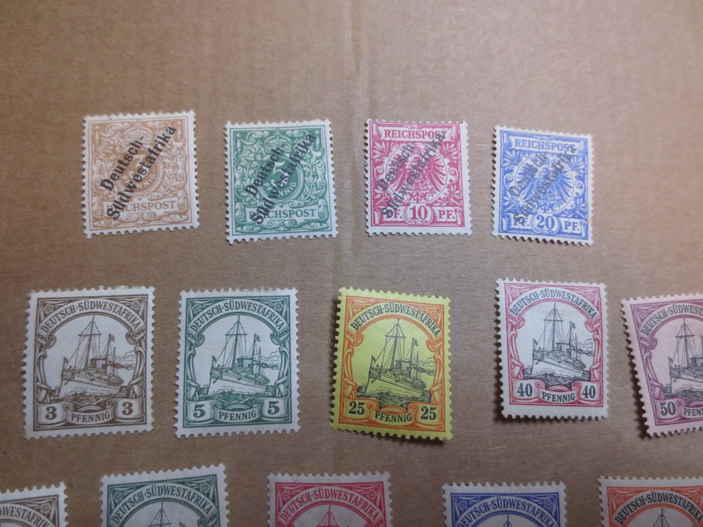 German South West Africa 1897/1915 - Collection German Colonies DSW ... German South West Africa 1897/1915 - Collection German Colonies DSW ...