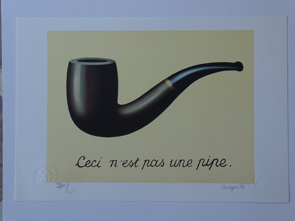 René Magritte (1898-1967), after - Ceci n´est pas une pipe - Catawiki René Magritte (1898-1967), after - Ceci n´est pas une pipe - Catawiki