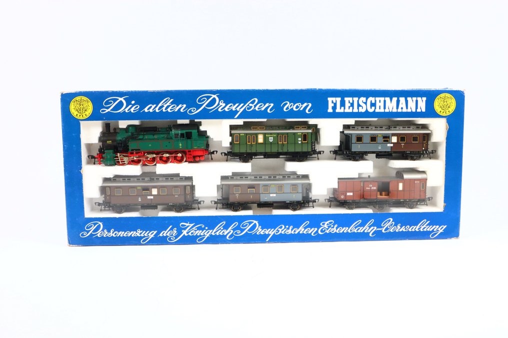 Fleischmann H0 - 4881 - Set de trenes (1) - Juego de seis piezas con T16 - KPEV - Catawiki