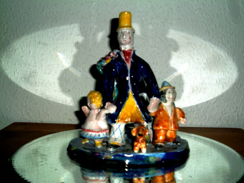 Wiener Werkstätte - Susi Singer - Skulptur, La promenade Père avec deux ...