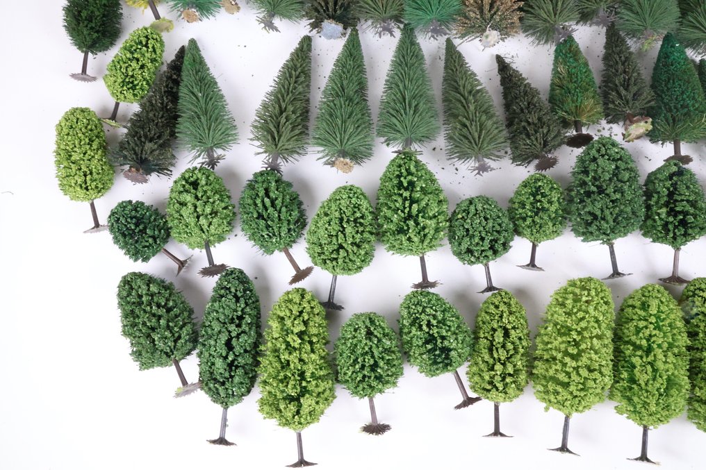 Bomen, bäume, trees, arbres H0 - Modeltreinlandschap (100) - Mix van ...