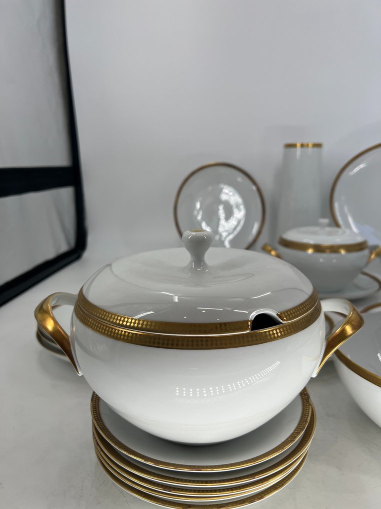 Thomas Germany Porzellan Speiseservice mit Goldrand 31 Teile - Service ...