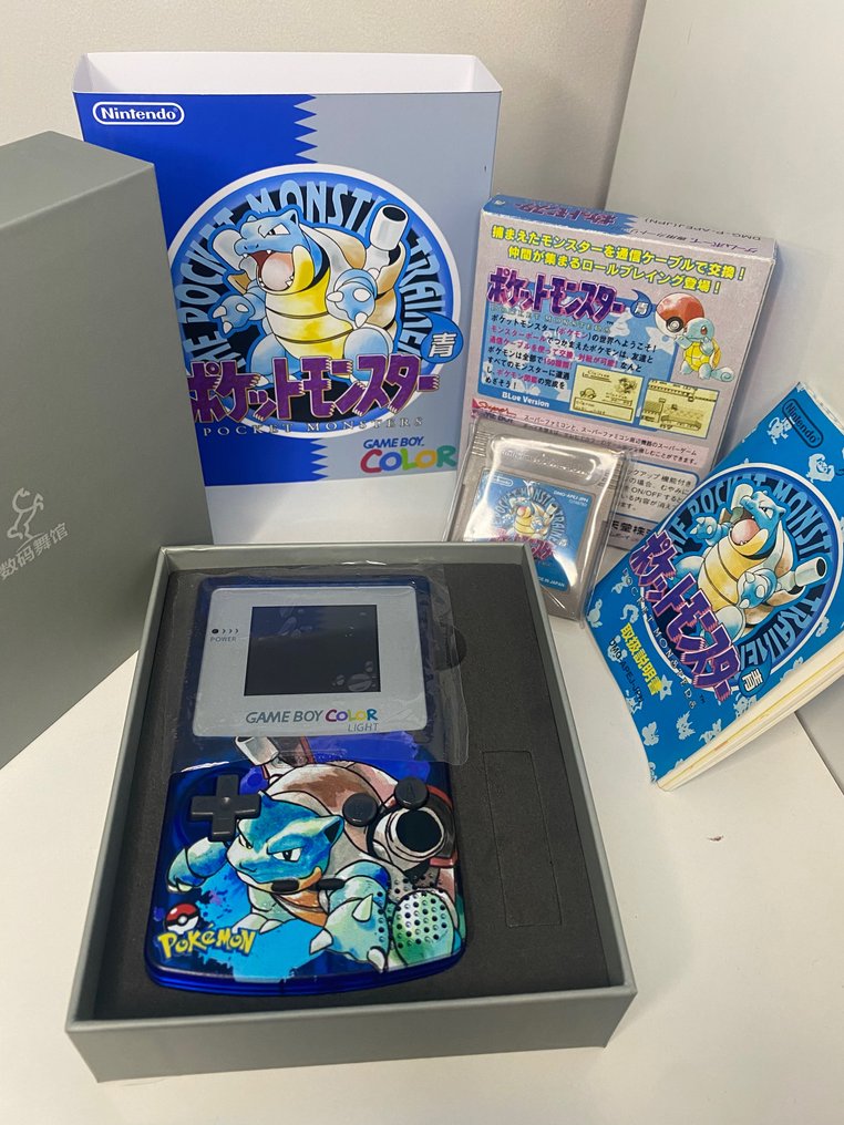 Nintendo, Gameboy Color IPS Customized Pokemon Blue Japanese Version ...
