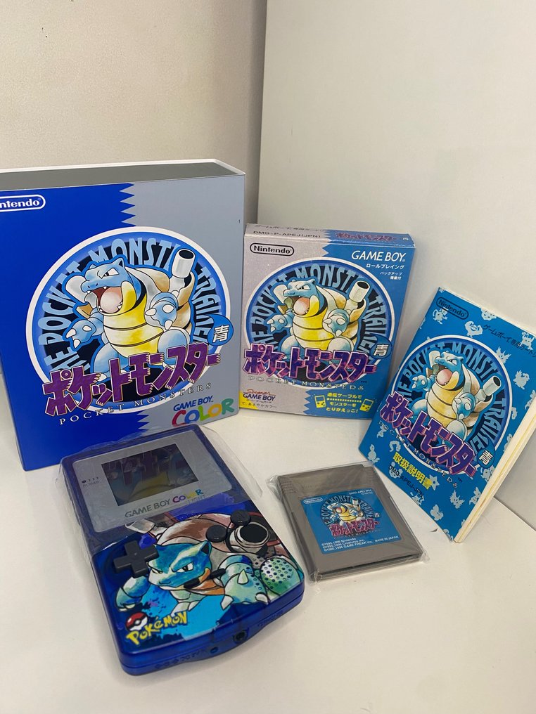 Nintendo, Gameboy Color IPS Customized Pokemon Blue Japanese Version ...