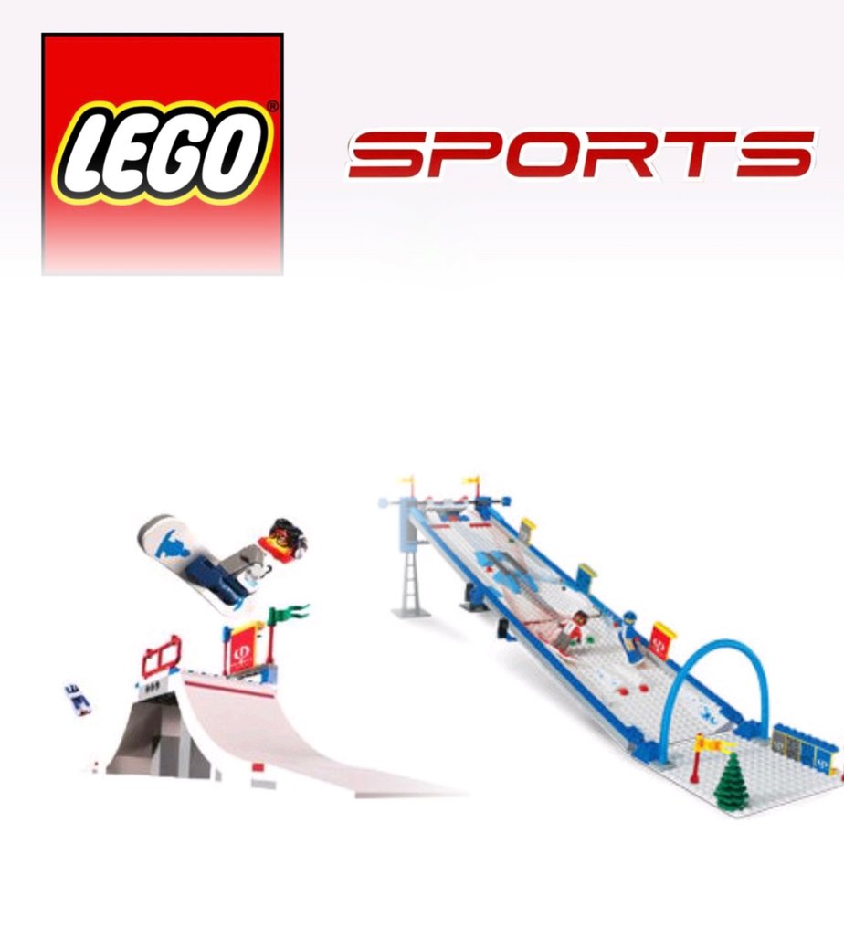 LEGO - Sports - 3538 / 3536 - Snowboard Boarder Cross Race (2003) - Snowboard Big Air Comp (2003 ...