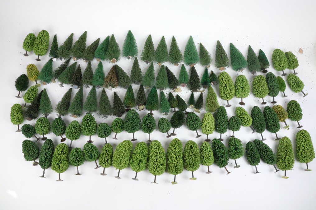 Bomen, bäume, trees, arbres H0 - Modeltreinlandschap (100) - Mix van ...