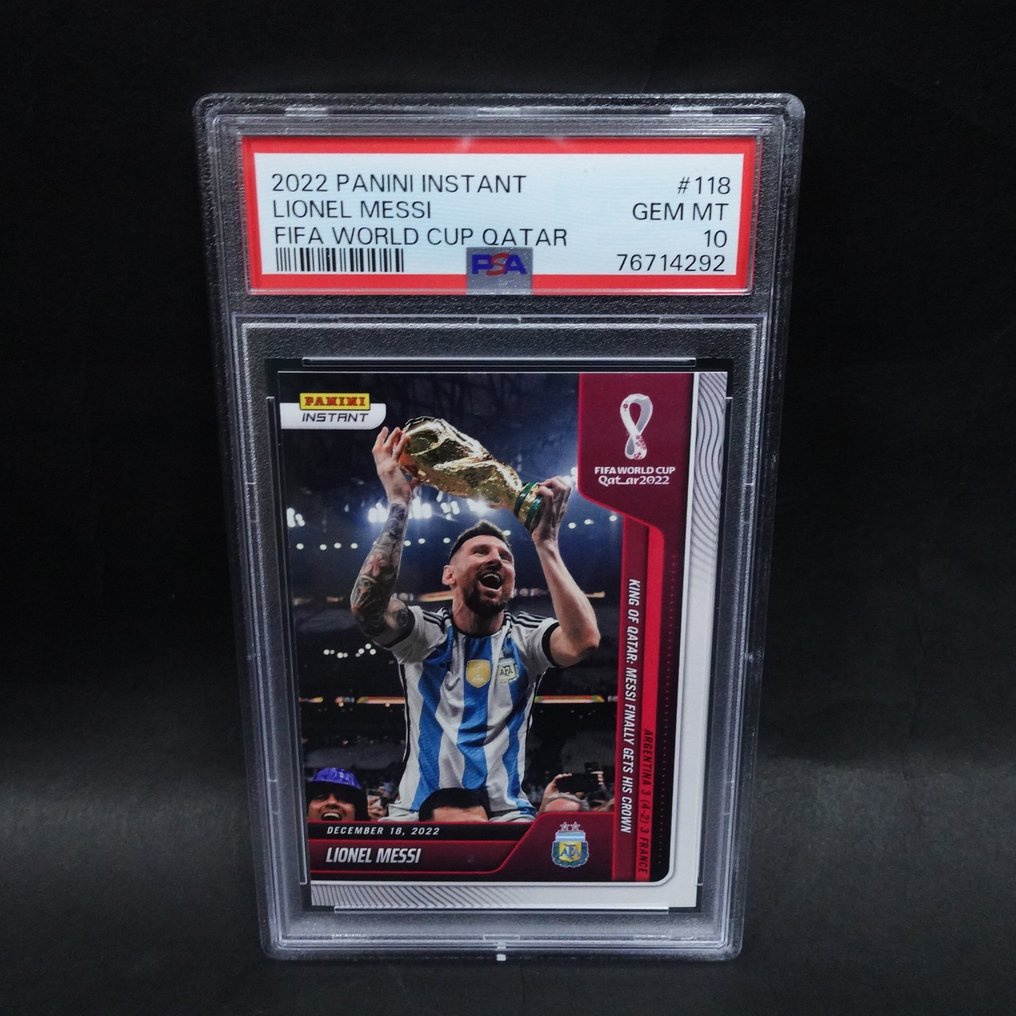 2022 - Panini - Instant World Cup - Lionel Messi - #118 - 1 Graded card ...