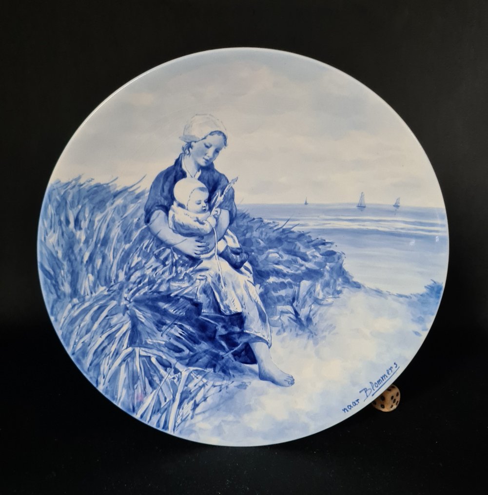 De Porceleyne Fles, Delft naar Blommers - Assiette - Faïence - Catawiki