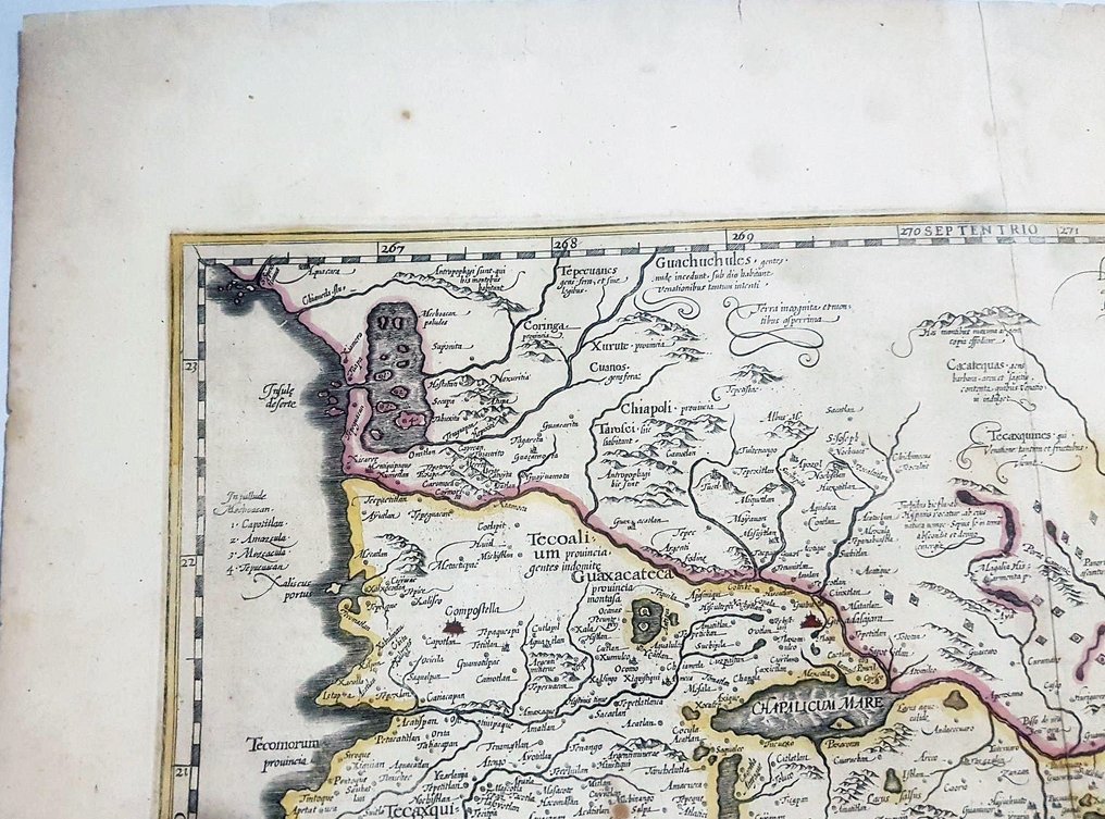 America, Map - Middle America / Caribbean / Mexico; Joannes Janssonius ...