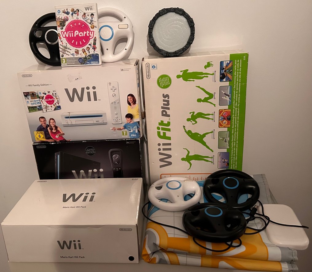Nintendo Wii - Set of video game console + games - In original box ...