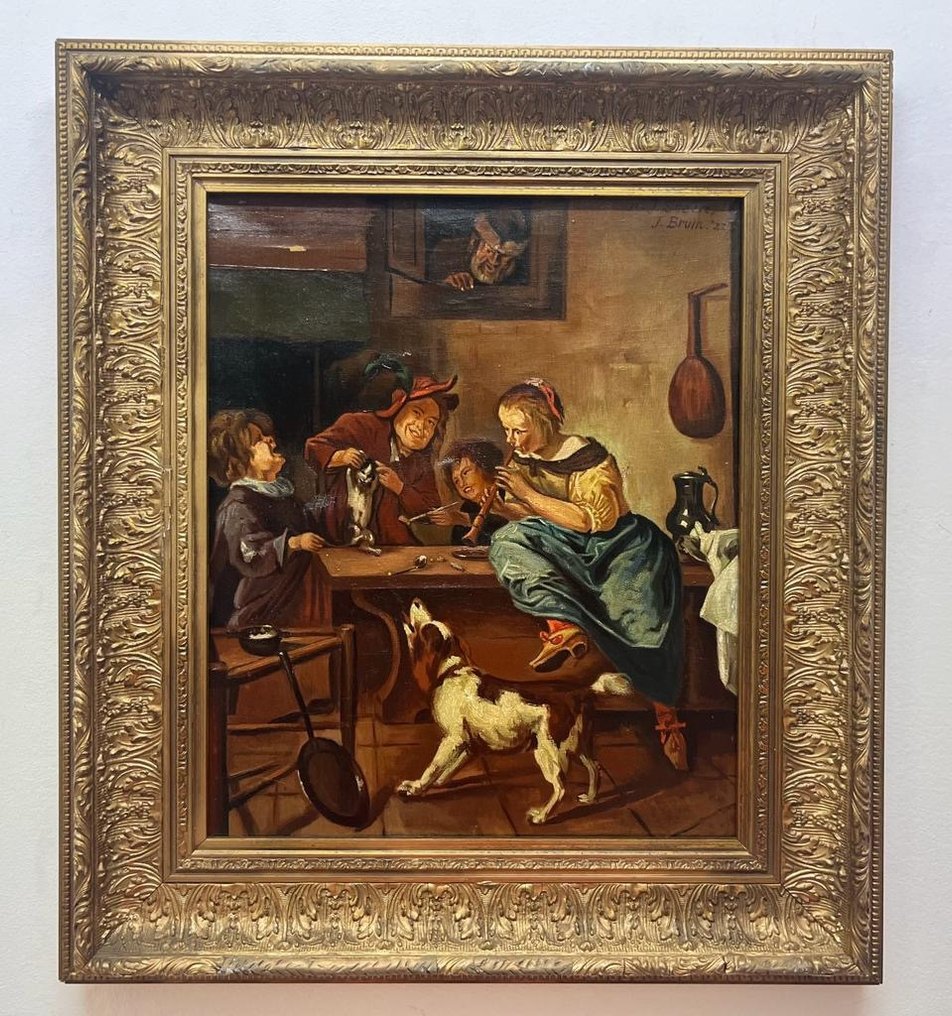 J. Bruin (1922), Follower van Jan Steen (1660–1679) - Kinderen leren ...