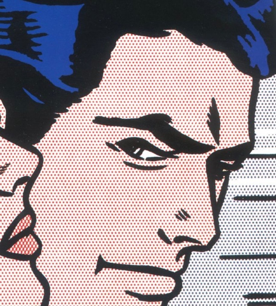 Roy Lichtenstein (after) - Roy Lichtenstein (after) - In The car, 1963 - Big size XL - Offset ...