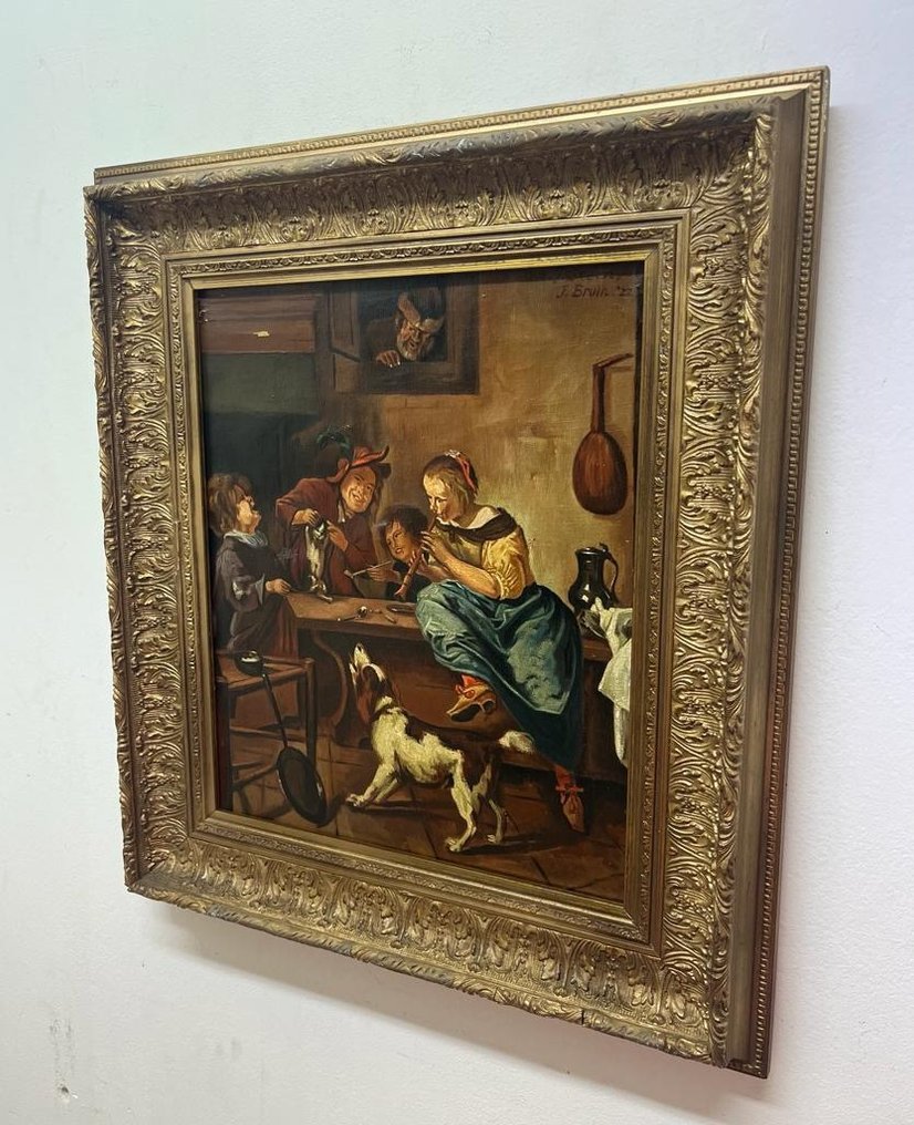 J. Bruin (1922), Follower van Jan Steen (1660–1679) - Kinderen leren ...