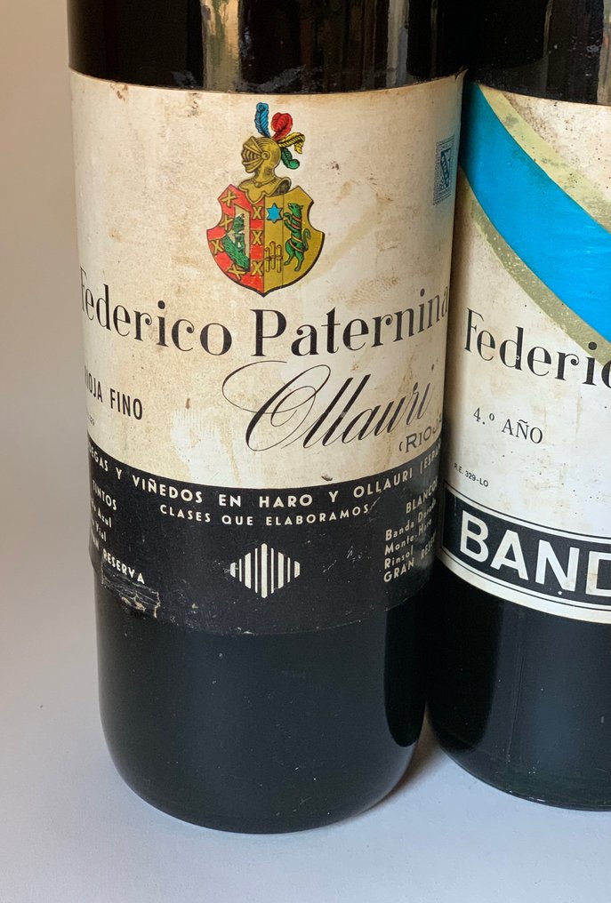 1964 Federico Paternina, Conde de los Andes x2, Banda Azul 5 Año, 1959 ...