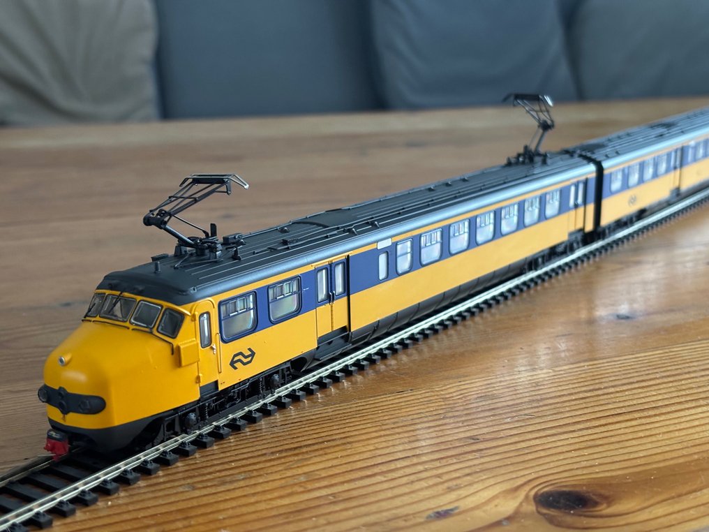 Artitec H0 - 20.406.01 - Train unit (1) - Hondekop 4, Mat '54, Plan P, one-leg pantograph, 1791 ...