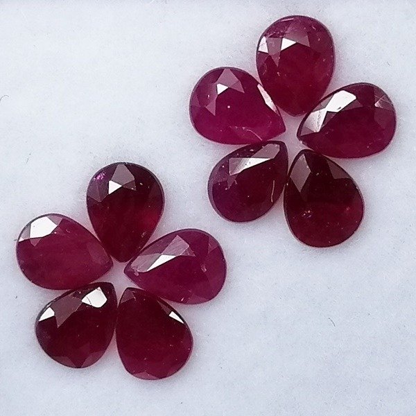 10 pcs Ruby - 2.36 ct - Catawiki