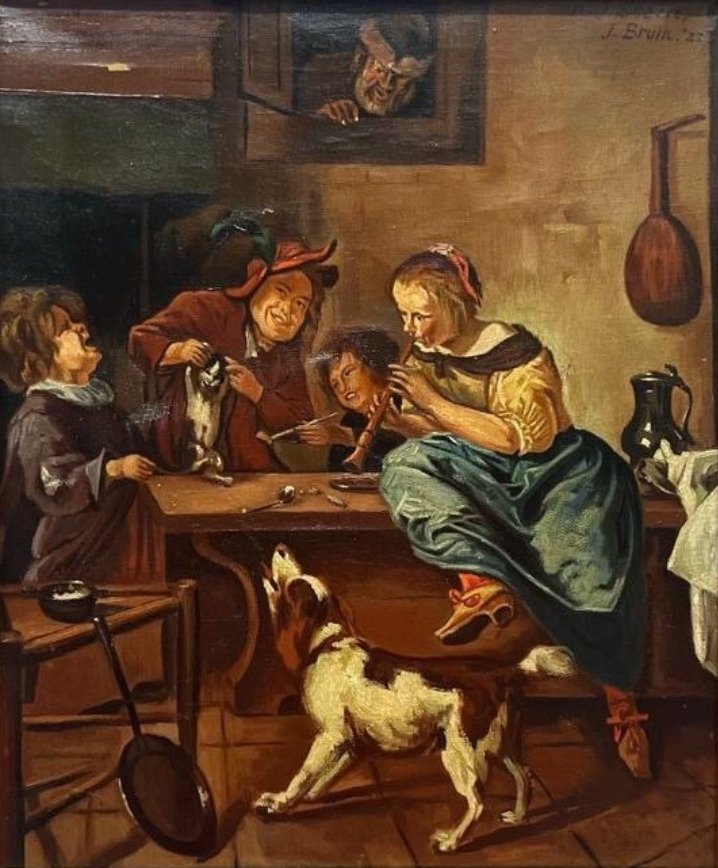 J. Bruin (1922), Follower van Jan Steen (1660–1679) - Kinderen leren ...