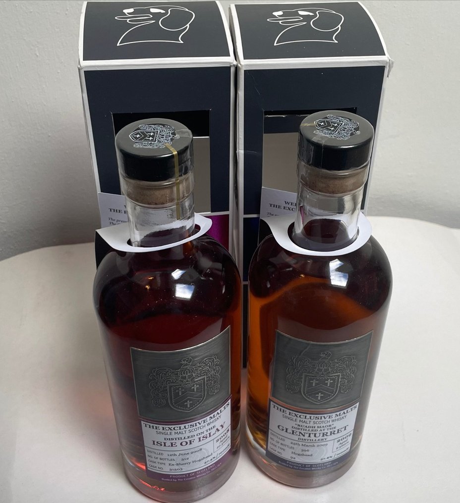 Isle of Islay 2008 10yo + Glenturret 2009 9yo - The Creative Whisky Co. - 700ml - 2 bottles ...