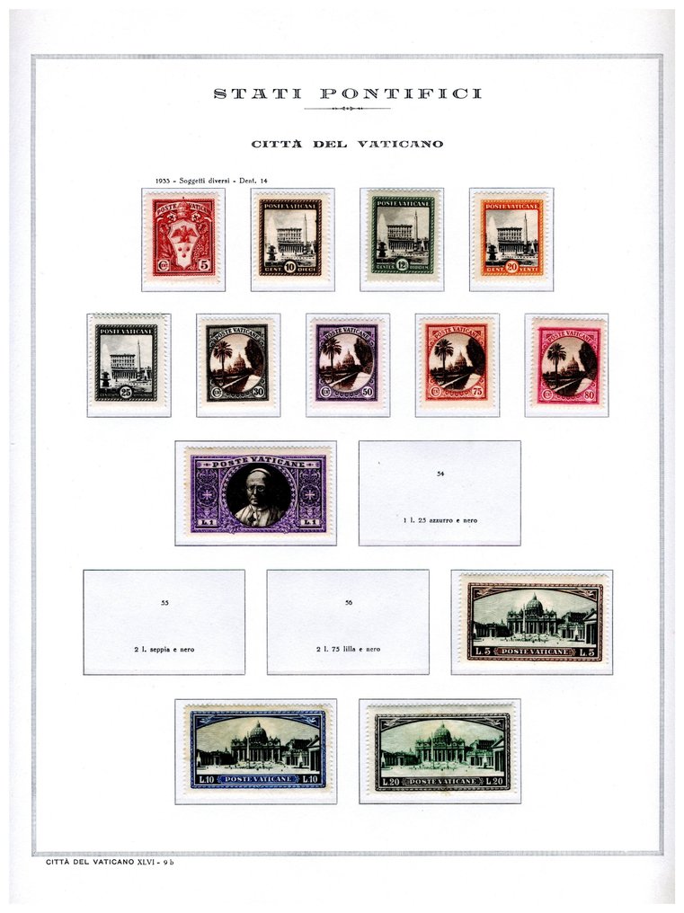 Città del Vaticano 1929/1963 - Collezione con Posta Aerea e Servizi ... Città del Vaticano 1929/1963 - Collezione con Posta Aerea e Servizi ...