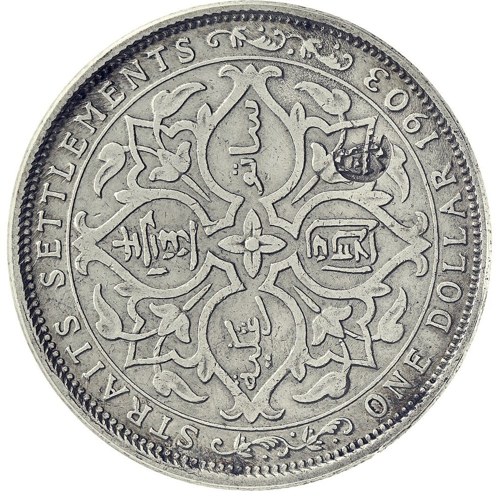 Straits Settlements. Edward VII (1901-1910). Dollar 1903 - chopmarked - Catawiki