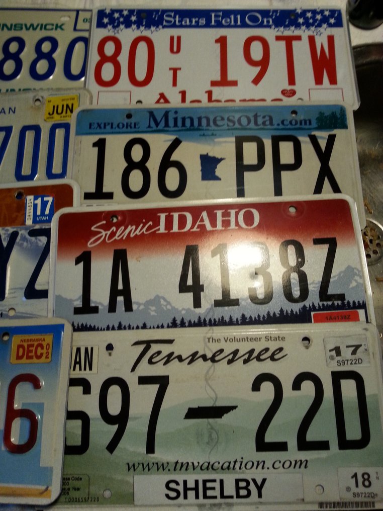 Number plate (8) - Us licence plates - 1980-1990 - Catawiki