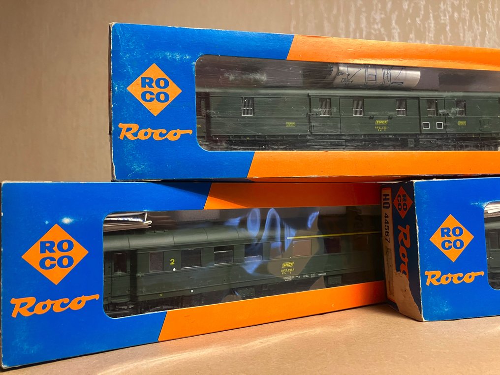 Roco H0 - 44566/44567/44568 - Modeltrein personenwagen (3) - Set ...