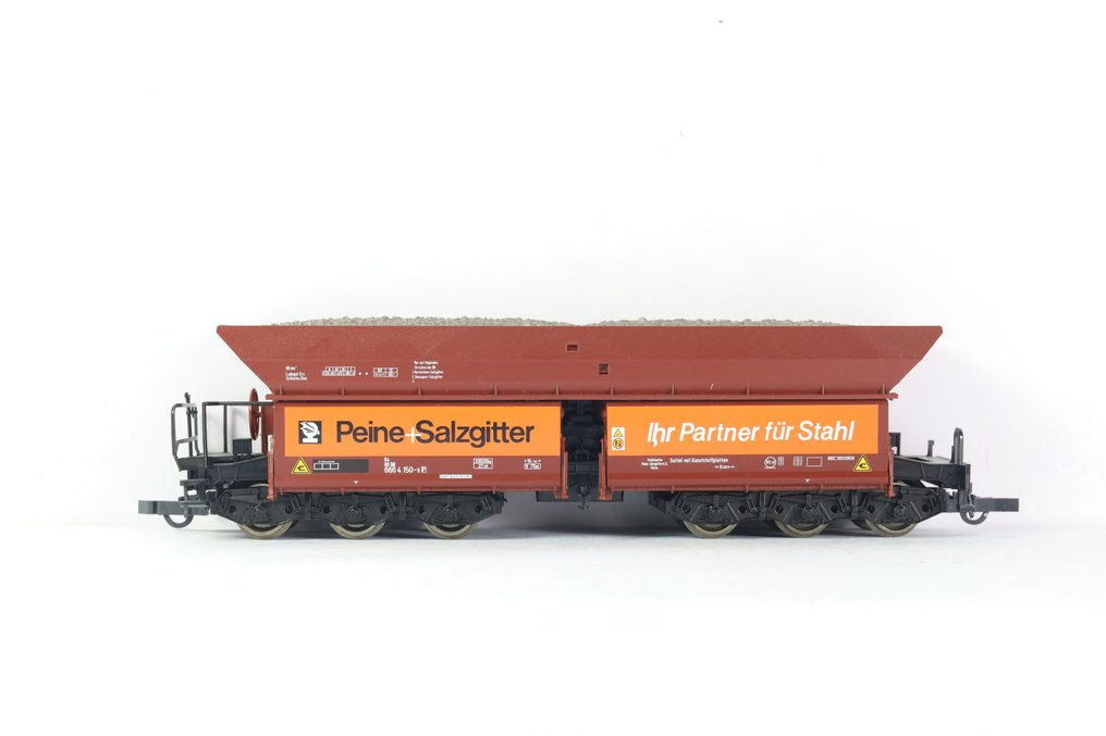 Roco H0 - 66005 - Modeltrein goederenwagon (1) - set met 3 Zes-assige zelflossers voor ...